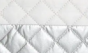 Mz Wallace Medium Sutton Quilted Shoulder Bag - Bright White/ Tin Metallic