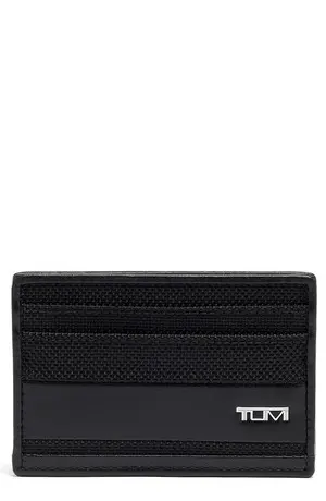 Tumi Slim Leather Card Case - Black