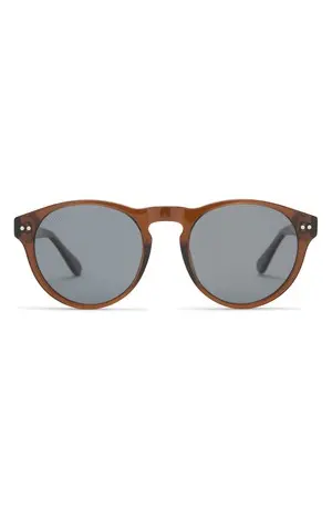 DIFF Cody 50mm Polarized Round Sunglasses Whiskey/ Grey