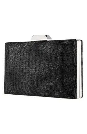 Nina Desyre Crystal Minaudière - Black