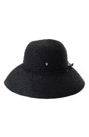 Helen Kaminski Provence 12 Raffia Hat - Charcoal