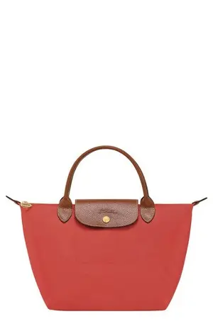 Longchamp Le Pliage Original Top Handle Bag - Tomato
