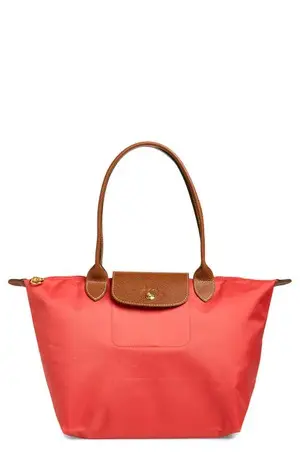 Longchamp Medium Le Pliage Shoulder Tote - Strawberry