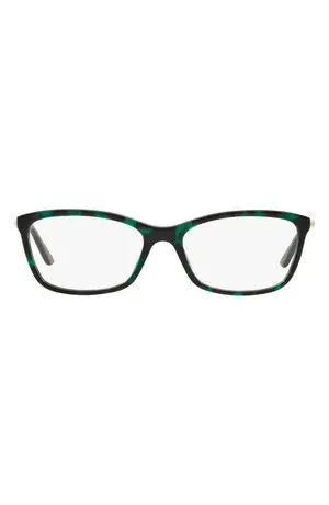 Versace 54mm Eyeglasses - Green Havana