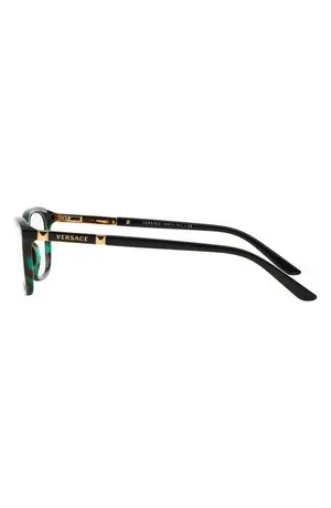 Versace 54mm Eyeglasses - Green Havana