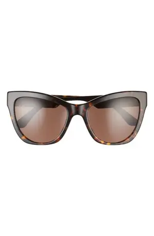 Versace 56mm Cat Eye Sunglasses - Havana