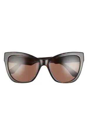 Versace Versace 56mm Cat Eye Sunglasses Havana/dark Brown