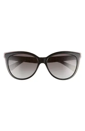 Kate Spade New York Kate Spade New York Daesha Cat Eye Sunglasses Black/ Pink/ Grey