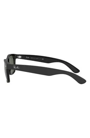 Ray-ban 55mm Rectangular Wayfarer Sunglasses - Black Rubber