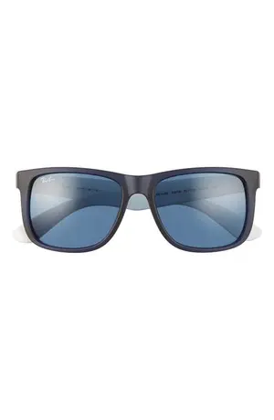 Ray-ban 54mm Rectangular Sunglasses - Blue/dark Blue