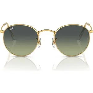 Ray-ban Icons 53mm Round Sunglasses - Dark Green