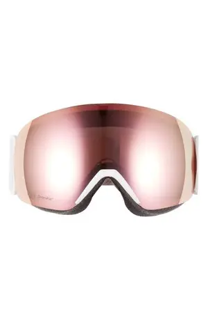 SMITH Skyline 205mm ChromaPop Snow Goggles White Vapor/rose Gold