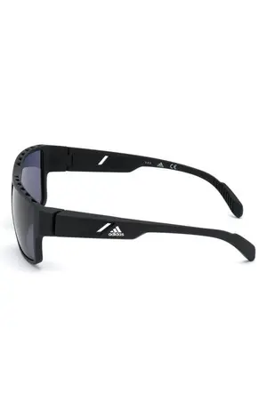 Adidas 57mm Rectangular Sunglasses - Black/smoke Lens Kolor Up Tm