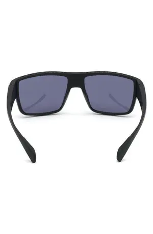 Adidas 57mm Rectangular Sunglasses - Black/smoke Lens Kolor Up Tm