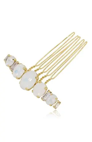 Brides & Hairpins Elula Opal Comb - Gold
