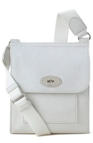 Mulberry Mulberry Small Antony Leather Crossbody Bag Chalk