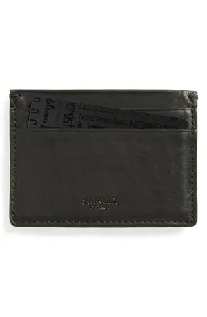 Shinola Leather Card Case - Black
