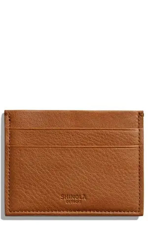 Shinola Leather Card Case - Tan