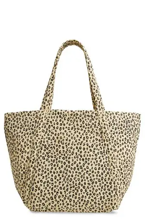 Baggu Baggu Cloud Nylon Canvas Tote Honey Leopard