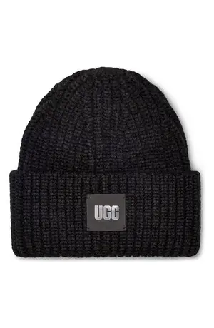 UGG Chunky Ribbed Beanie - Black