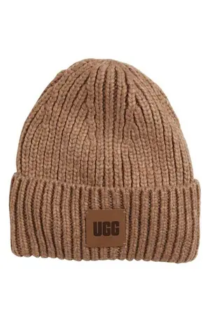 UGG UGG Chunky Ribbed Beanie Camel