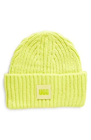 UGG UGG Chunky Ribbed Beanie Tennis Green
