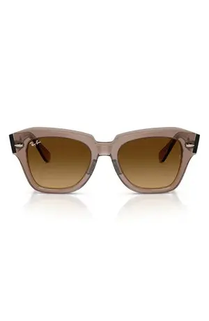 Ray-ban State Street Square Sunglasses - Light Brown