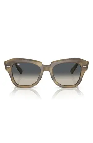 Ray-ban Ray-Ban State Street Square Sunglasses Striped Grey