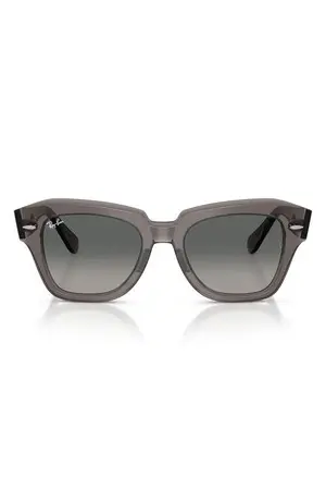 Ray-ban State Street Square Sunglasses - Transparent Grey