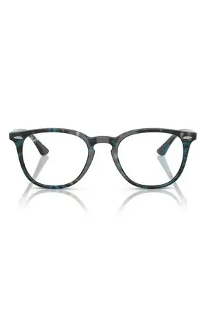 Ray-ban Ray-Ban 50mm Cat Eye Eyeglasses Blue Grey