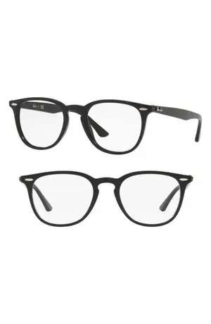 Ray-ban Ray-Ban 50mm Cat Eye Eyeglasses Shiny Black