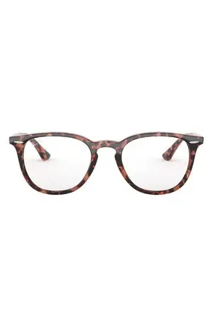 Ray-ban Ray-Ban 50mm Cat Eye Eyeglasses Shiny Pink Havana