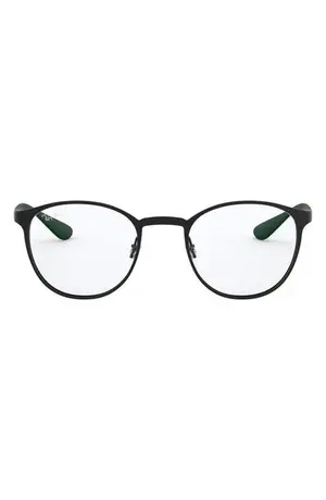 Ray-ban Ray-Ban 50mm Cat Eye Eyeglasses Solid Black