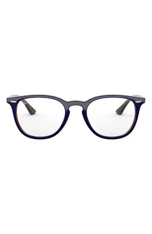 Ray-ban Ray-Ban 50mm Cat Eye Eyeglasses Top Blue