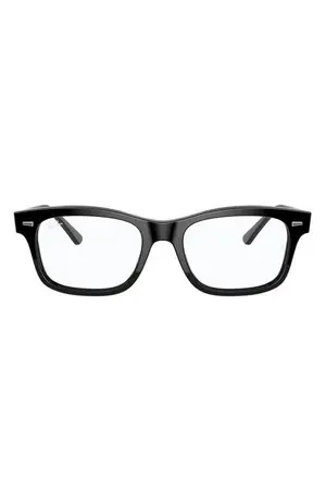 Ray-ban Ray-Ban 52mm Square Eyeglasses Black