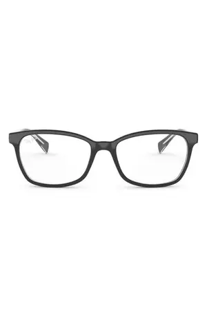 Ray-ban Ray-Ban 52mm Square Eyeglasses Top Black