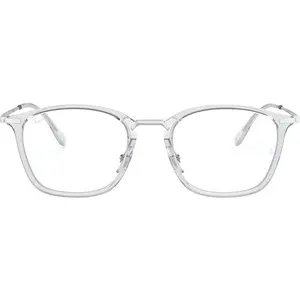 Ray-ban Ray-Ban 52mm Square Eyeglasses Transparent