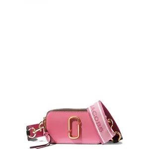 Marc Jacobs Marc Jacobs The Snapshot Leather Crossbody Bag Dusty Ruby Multi