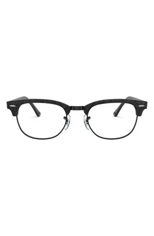 Ray-ban Ray-Ban Clubmaster Eyeglasses Wrinkled Black/ Black