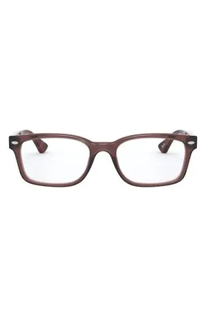 Ray-ban Ray-Ban Square Frame Optical Glasses Brown Pink