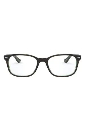 Ray-ban Ray-Ban Square Frame Optical Glasses Green Havana