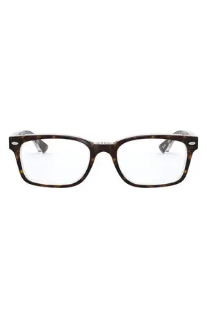 Ray-ban Ray-Ban Square Frame Optical Glasses Havana Brown