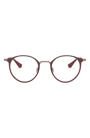 Ray-ban Clubmaster Optical Glasses Dark Red