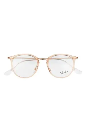 Ray-ban Clubmaster Optical Glasses Lite Brown/ Clear