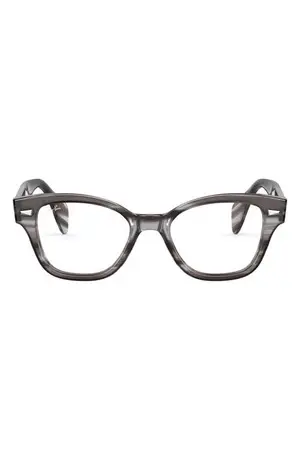 Ray-ban Clubmaster Optical Glasses Striped Grey