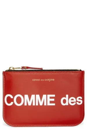 Comme Des Garçons S Zip Pouch - Red