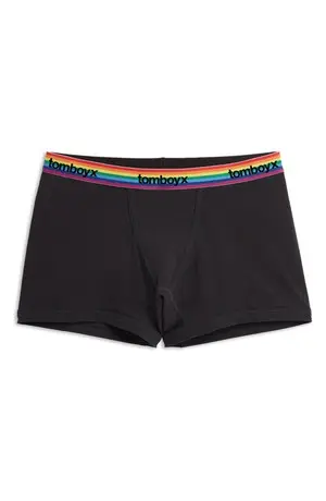 TOMBOYX 4.5-inch Trunks Black Rainbow Logo