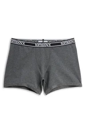 TOMBOYX 4.5-inch Trunks - Charcoal Logo
