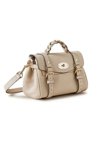 Mulberry Mini Alexa Leather Satchel - Chalk