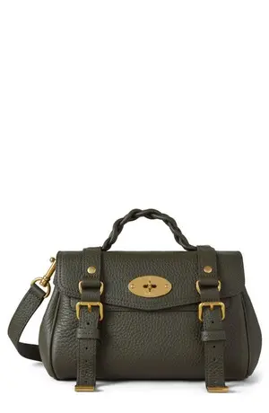 Mulberry Mini Alexa Leather Satchel - Juniper Green